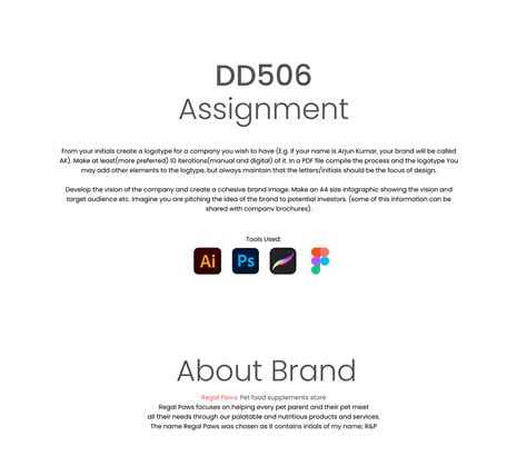 Brand Identity Assignment Behance