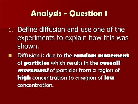 Cell Membrane Function Diffusion Lab Follow Up Notes Ppt Download