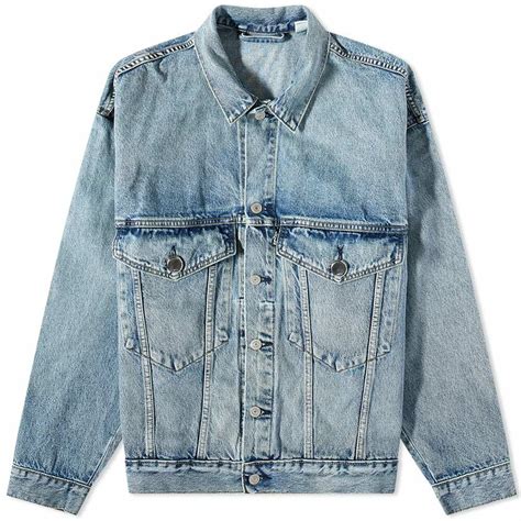 Levis Mens Levis Vintage Clothing X Ambush Loose Trucker Jacket In Mid Stone Levis