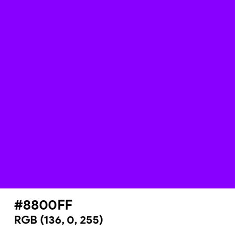 8800ff Color Name Is Electric Violet