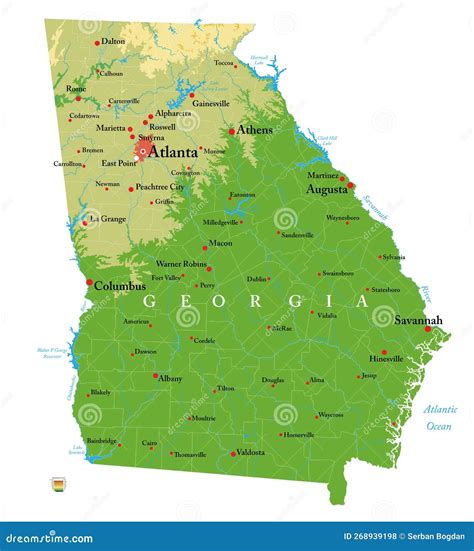 Map Of Georgia Cities