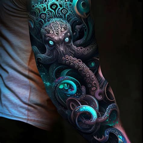 Realistic Octopus Tattoo Sleeve Designs For Natural Artistry