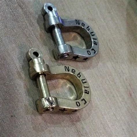 Solid Brass Lettering Shackle Clasp Diy Crafter Connector Wallet Chain