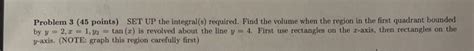 Solved Problem 3 45 Points Set Up The Integrals