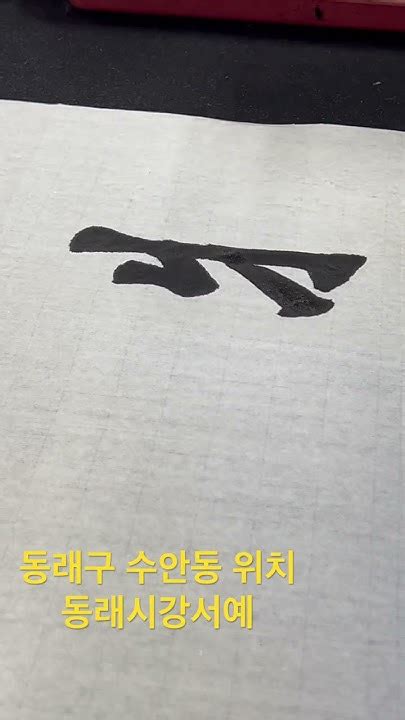 [한문서예기초 붓글씨쓰기] 북위해서체 장수 장 将 자 쓰기 동래시강서예 Youtube