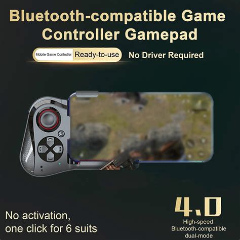 Mobile Game Controller Low Latency High Sensitive Quick Response No Driver Required Ultralight