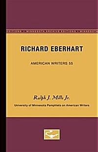 알라딘 Richard Eberhart American Writers 55 University Of Minnesota