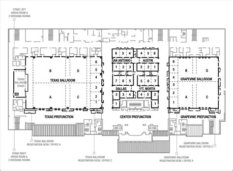 Gaylord Texan Resort And Convention Center Convention Hall Plan