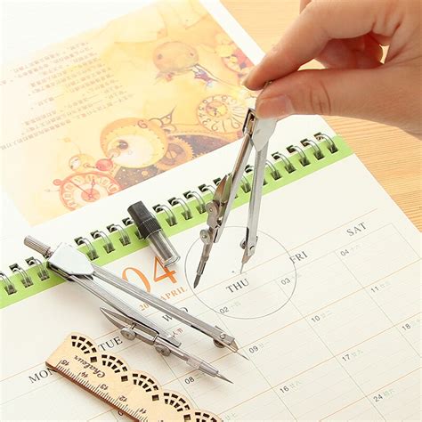 Metal Compass Drawing Student Stationery Standard Grandado