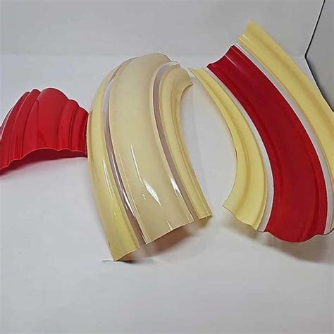 Wurlitzer Omt Top Arch Plastic Set 3 Piece Victory Glass