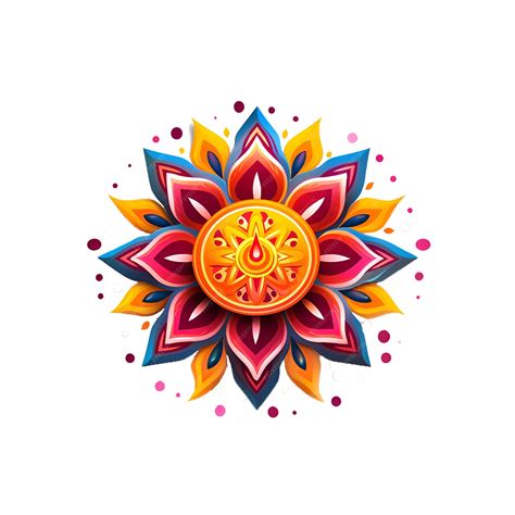 Premium Psd Rangoli Design Vector Icon Image