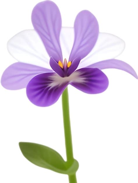 Premium Psd Violet Clipart A Cute Violet Flower Icon