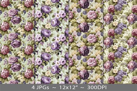 Seamless Floral Paper Pattern Background 4270419