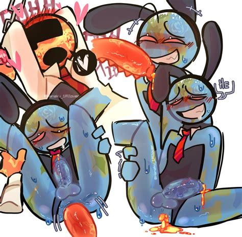 Rule 34 2boys Blush Blush Lines Bunny Costume Bunny Ears Bunnysuit