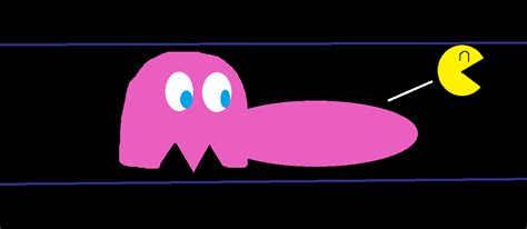 Pinky Eats Pac Man By Robicyt On Deviantart