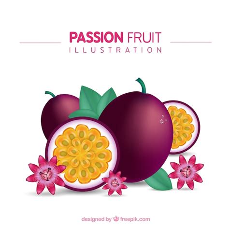 Passievrucht Illustratie Gratis Vector