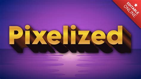 Pixelized 20th Century Fox Text Effect Generator
