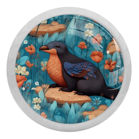 Duckbill Pattern 4pcs Cabinet Knobs Pulls Fluorescent Drawer Handle Cabinet Drawer Dresser