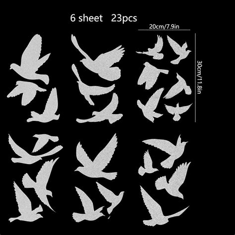 Bird Decals For Large Windows Bird Decals On Glass Doors Frosted