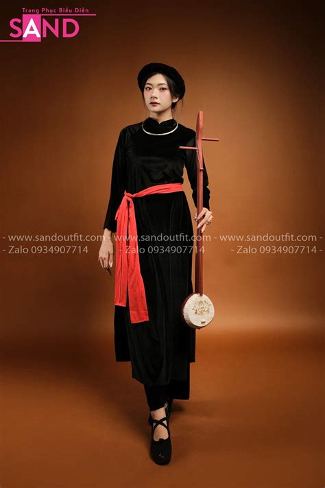 Nta0101 Trang Phục Dân Tộc Tày Nhung Nữ Đen Sand Outfit