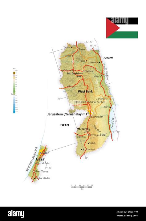 Palestine Location In Map