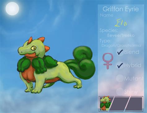 Ela Eevee Treeko Pkmn Advent By Azuregryphon On Deviantart