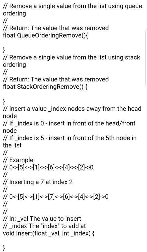 Solved Remove A Single Value From The List Using Queue Chegg