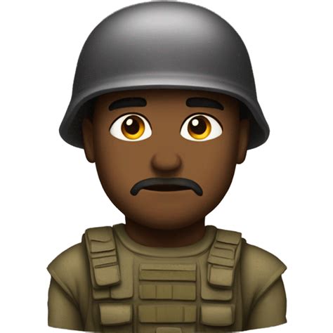 Thousand Yard Stare Soldier Emoji Ai Emoji Generator