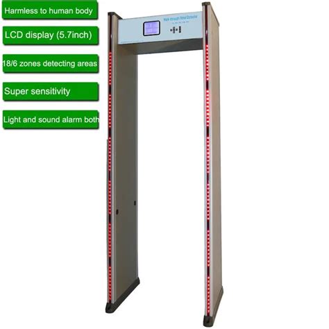 LCD Screen 6Zones Walkthrough Door Frame Detector/ Archway Metal ...