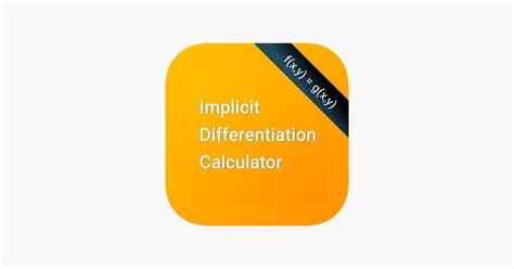 ‎implicit Differentiation Cal On The App Store