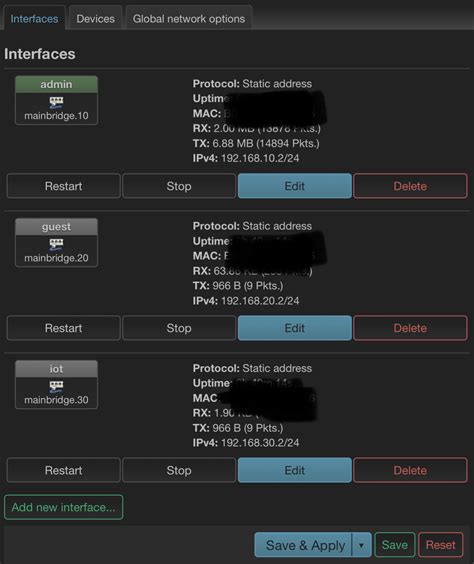 can t configure dsa vlan bridge network and wireless configuration