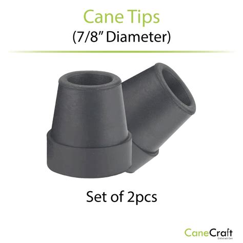 Rubber Cane Tips 7 8 Set Of 2