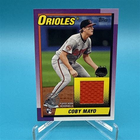 2025 Topps Series 1 Coby Mayo 1990 Relic T90r Cm Baltimore Orioles Ebay