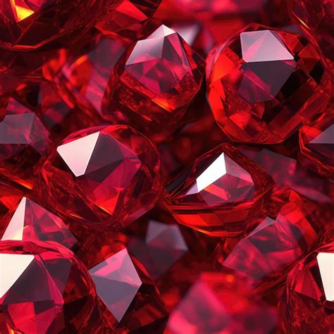 Premium Ai Image Shine Ruby Macro Photo Tile Seamless Background Generative Ai