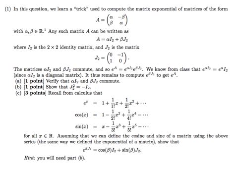 solved 1 in this question we learn a trick used to