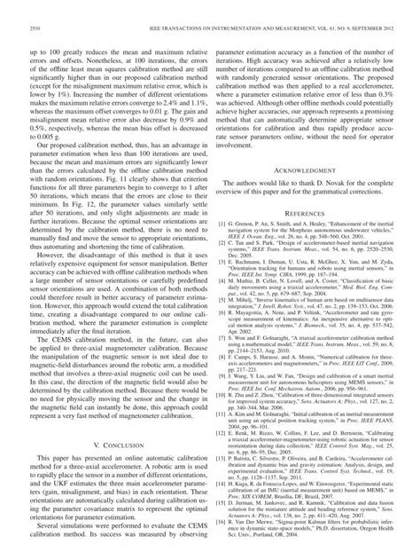 Pdf Three Axial Accelerometer Calibration Using Kalman Filter