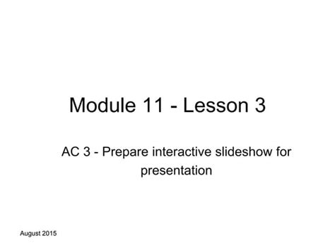 Learning Outcome 3 Presentation Software Ppt