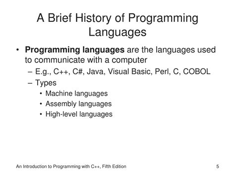 Ppt An Introduction To Programming With C Fifth Edition Powerpoint