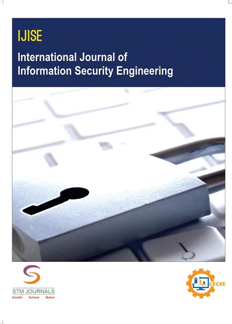 International Journal Of Information Security Engineering Stm Journals