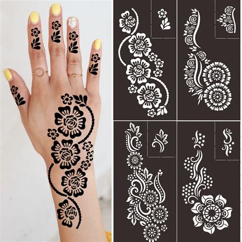 Simple Henna Stencil