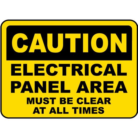 Electrical Panel Caution Label Toolsparksccdshop