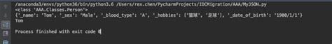 把JSON数据格式转换为Python的类对象 昀溪 博客园