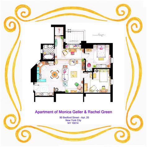 Detailed Floor Plans Of Tv Show Apartments Twistedsifter