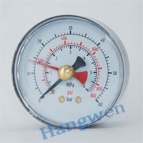 Pressure Gauge With Maximum Insert Pointer Buy Pressure Gauge Double