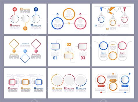 Infographic Chart Design Template Set For Digitalization And Technology Integration Vector Plan