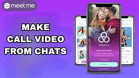 How To Make Call Video From Chats On Meet Me App Youtube