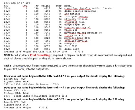 Solved Task 1 Read The Files And Create The Arrays And Chegg Com