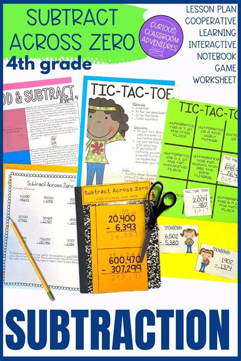 Subtracting Across Zeros Anchor Chart Game Subtraction Review And