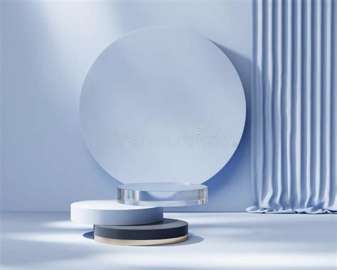 3d Rendering Cosmetic Platform Podium Product Presentation Background