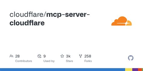 Github Cloudflaremcp Server Cloudflare Github Cloudflaremcp Server Cloudflare